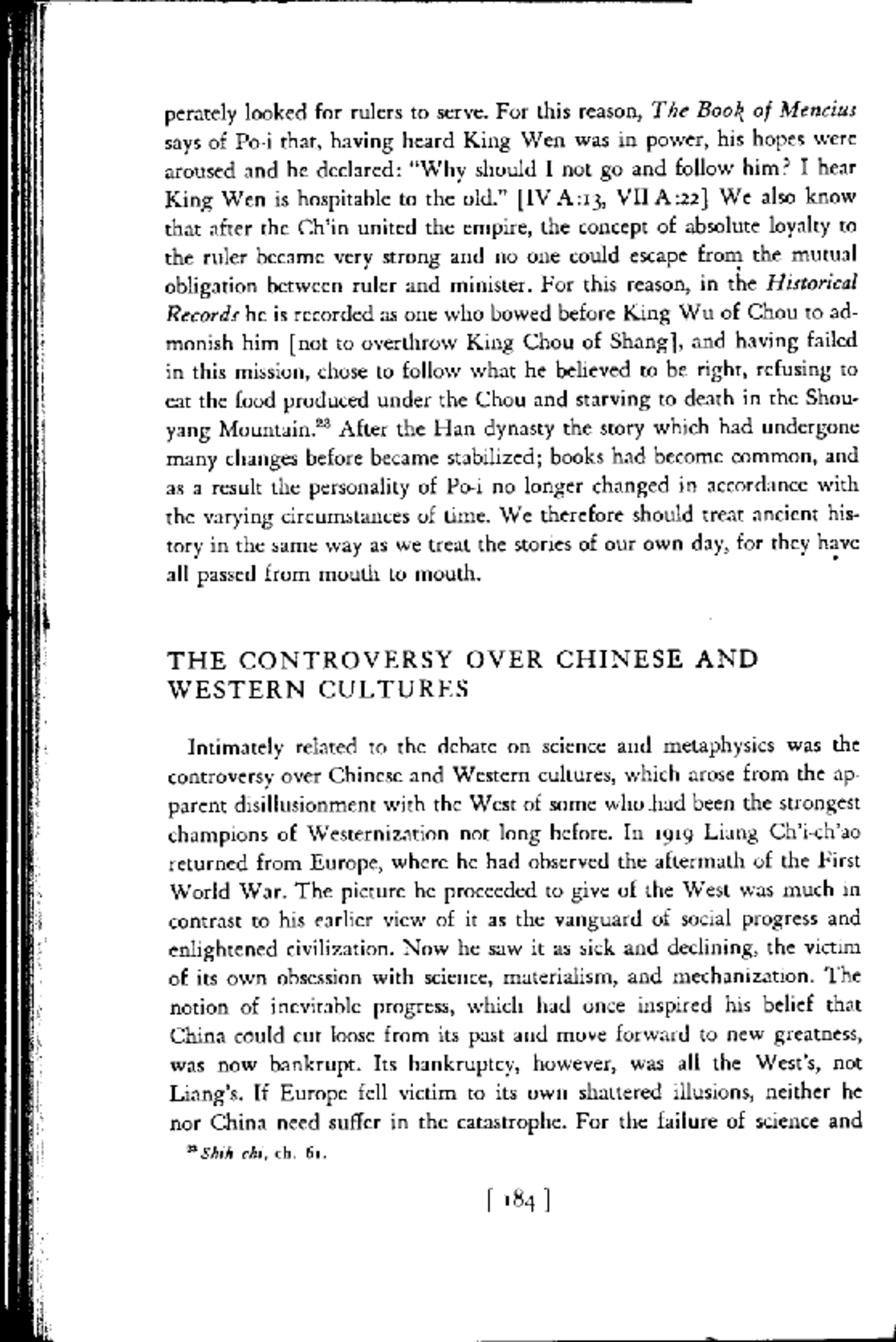 A:13, VII A:22 - The Controversy of Chinese and Western Cultures: A ...