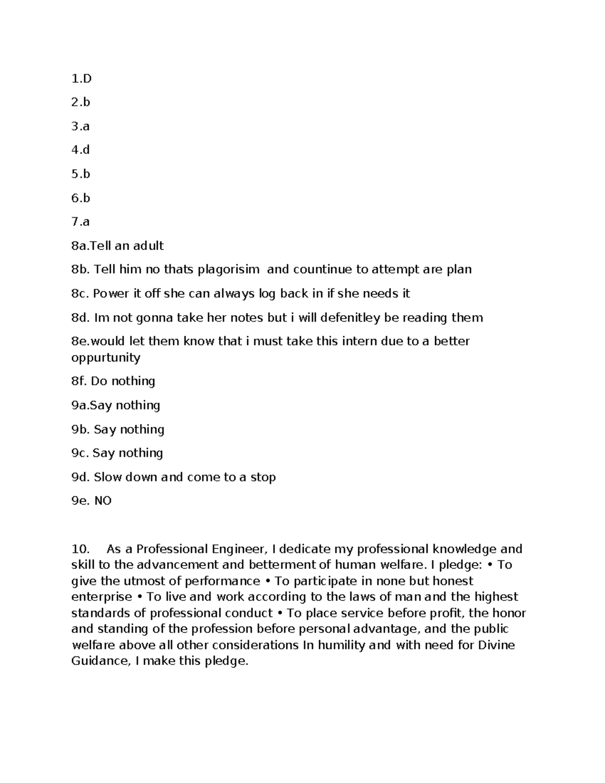 Mem Week 1 Homework: Professional Ethics and Responsibilities - Studocu