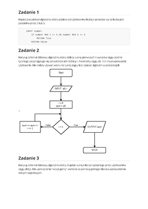 Zadania Python - Ćwiczenia 1 Komunikacja z użytkownikiem, zmienne i ...