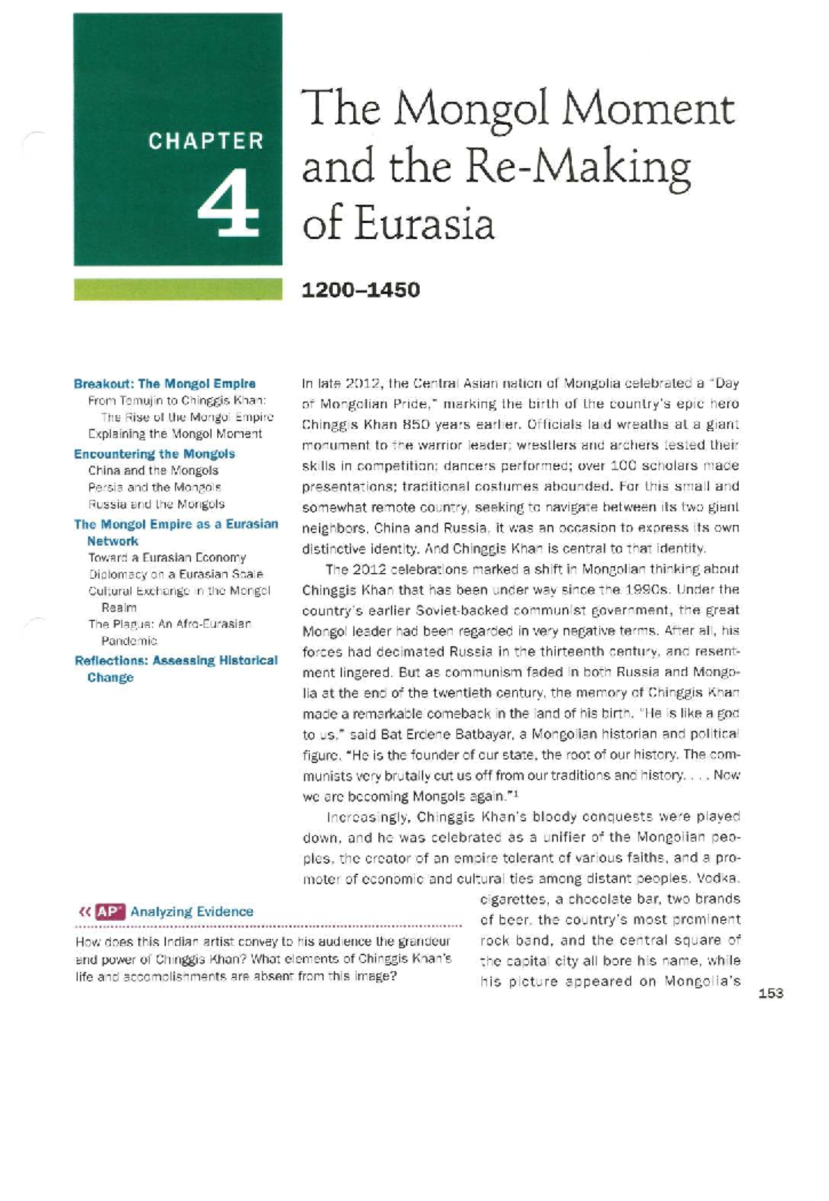 The Mongol Moment: Insights from Chapter 4 of Eurasian History (401 ...