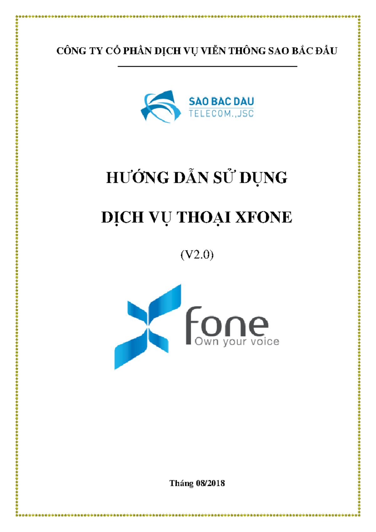 Hướng Dẫn Sử Dụng Dịch Vụ Thoại XFone (V2.0) - XFone-Client và Tính ...