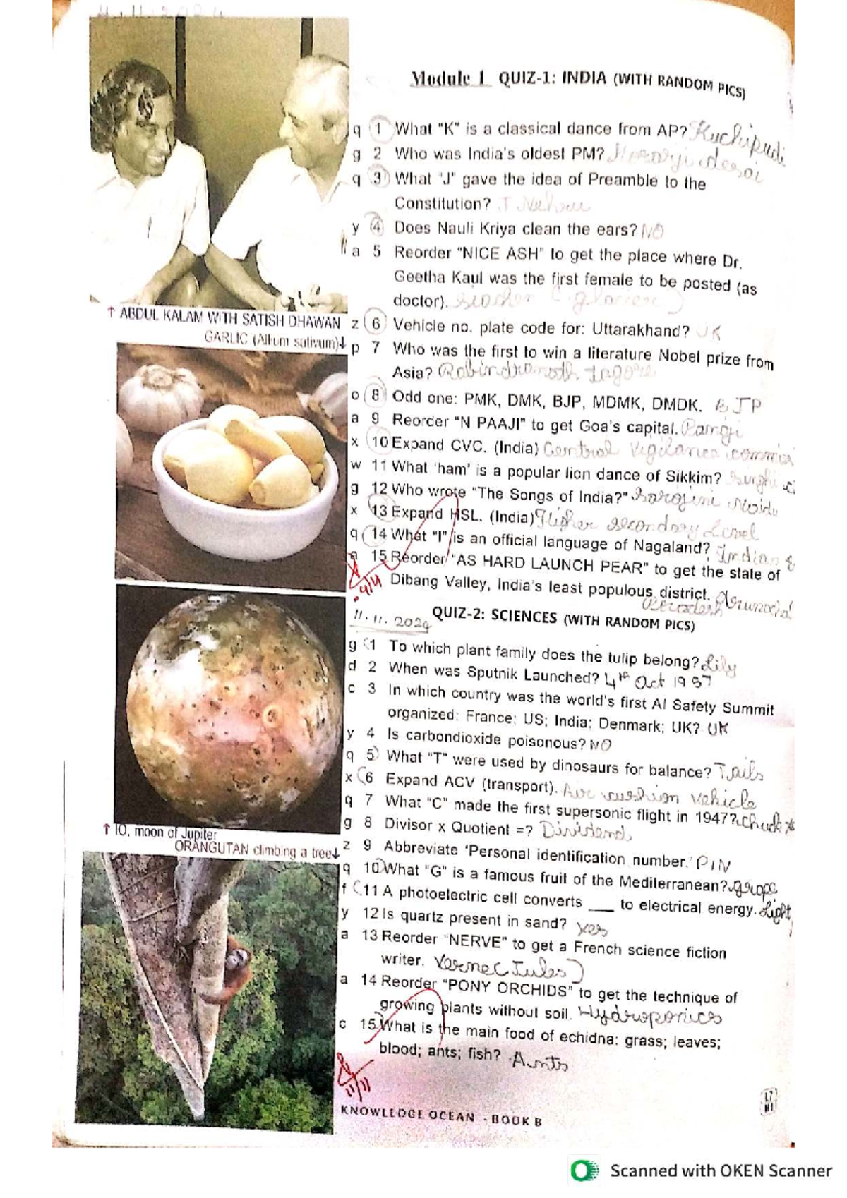 Module I: India & Sciences Quiz Notes (12-22-2024) - Studocu