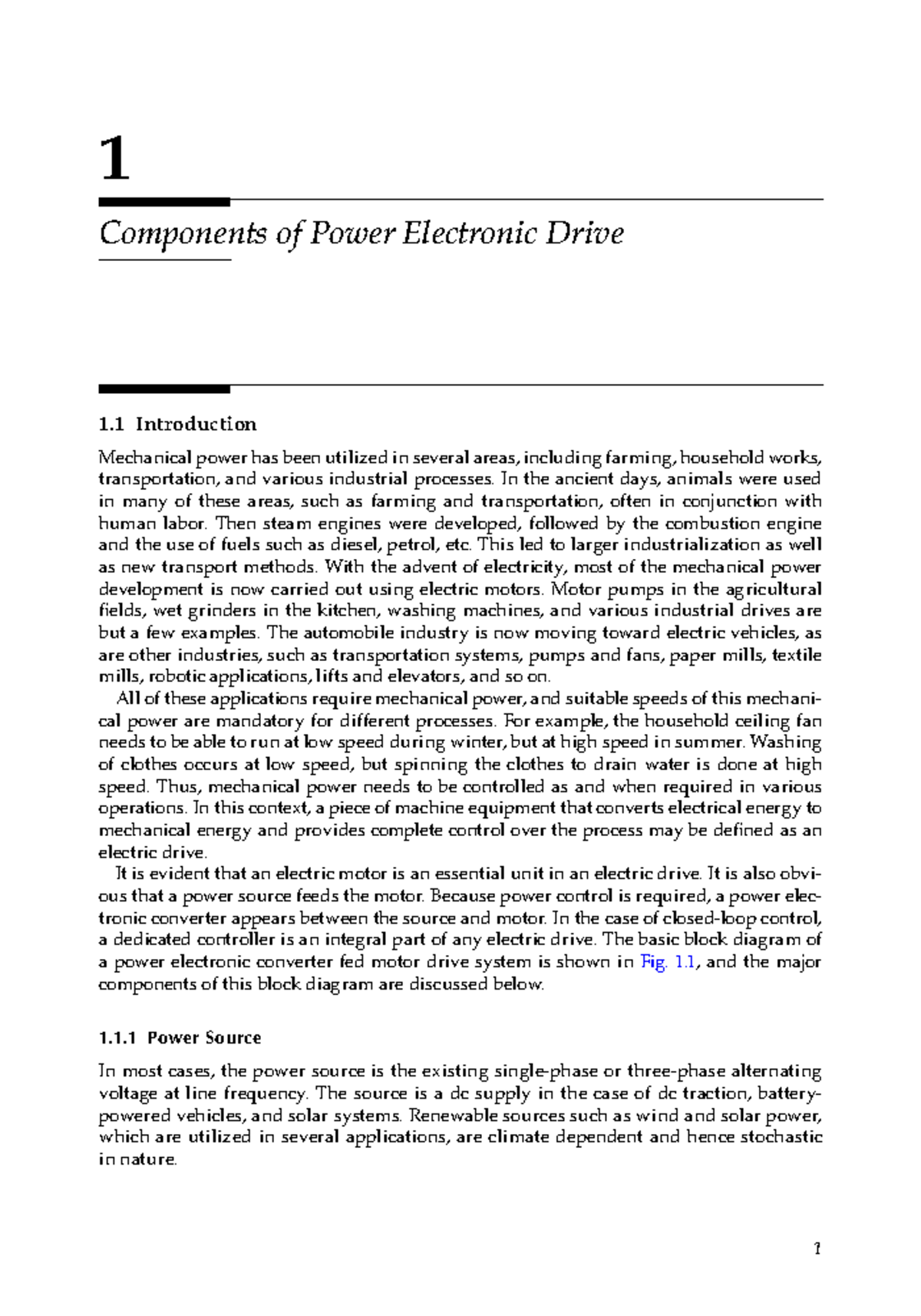 TDD C1 - Components and Concepts of Power Electronic Drives - Studocu