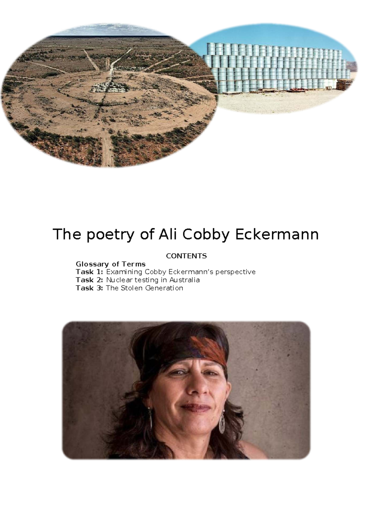Ali Cobby Eckermann: Poetry, Pain, and the Stolen Generations - Studocu