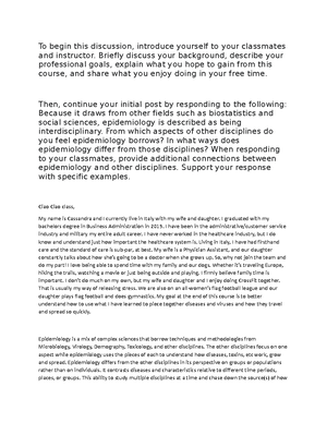 [Solved] Describe the balance between the wider field of epidemiology ...