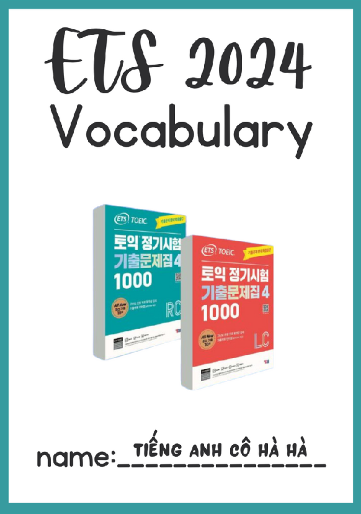 Vocab - ETS TOEIC 2024 - Tổng hợp từ vựng cho bài kiểm tra nghe hiểu - Studocu