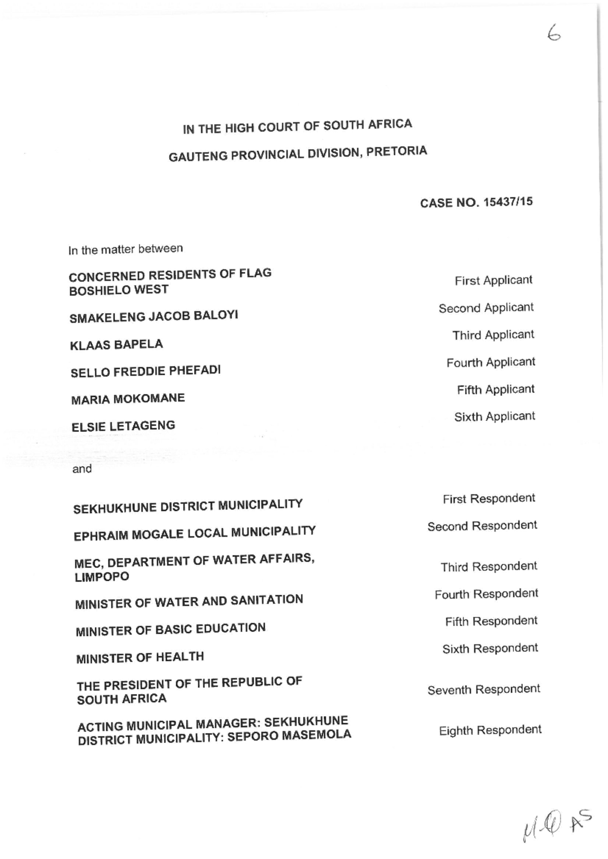 Urgent Application for Contempt of Court - Founding Affidavit MQAS 6 ...