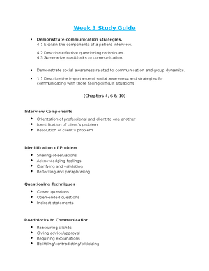 ME1120 WK04 Study Guide 1 - Week 4 Study Guide - Chapters 5, 11, 12 The ...