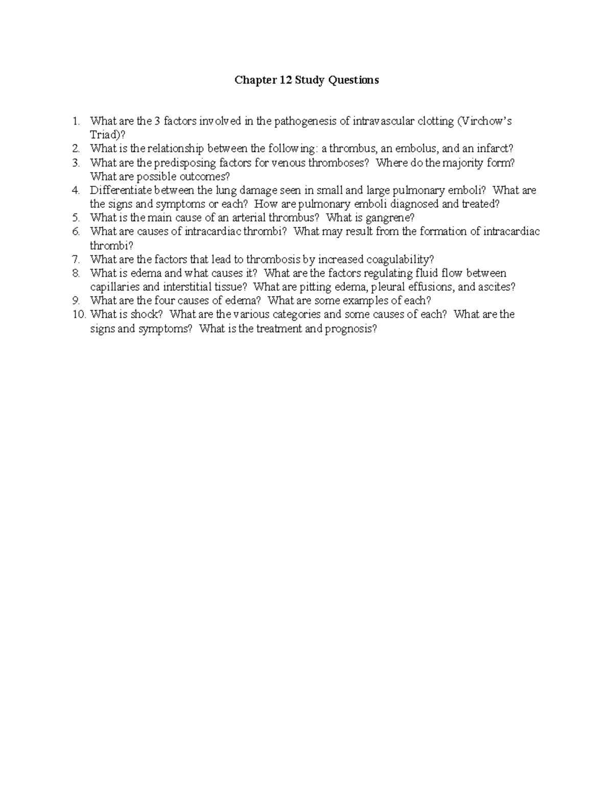 Chapter 12 Study Questions - Chapter 12 Study Questions What are the 3 ...