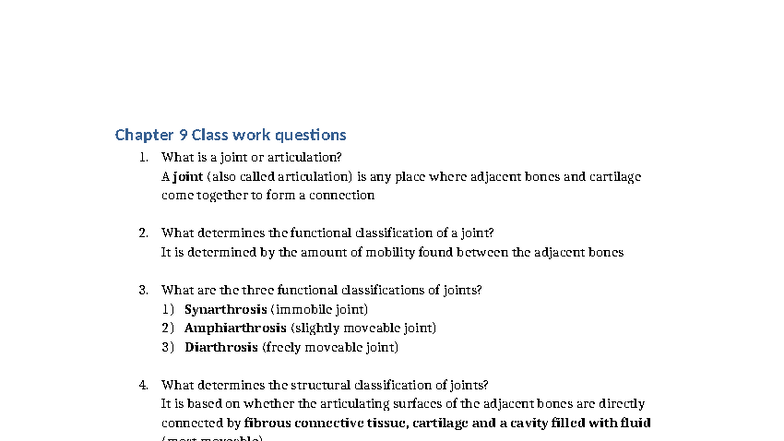 Comprehensive Guide to Body Movements - Chapter 9 Class Notes - Studocu