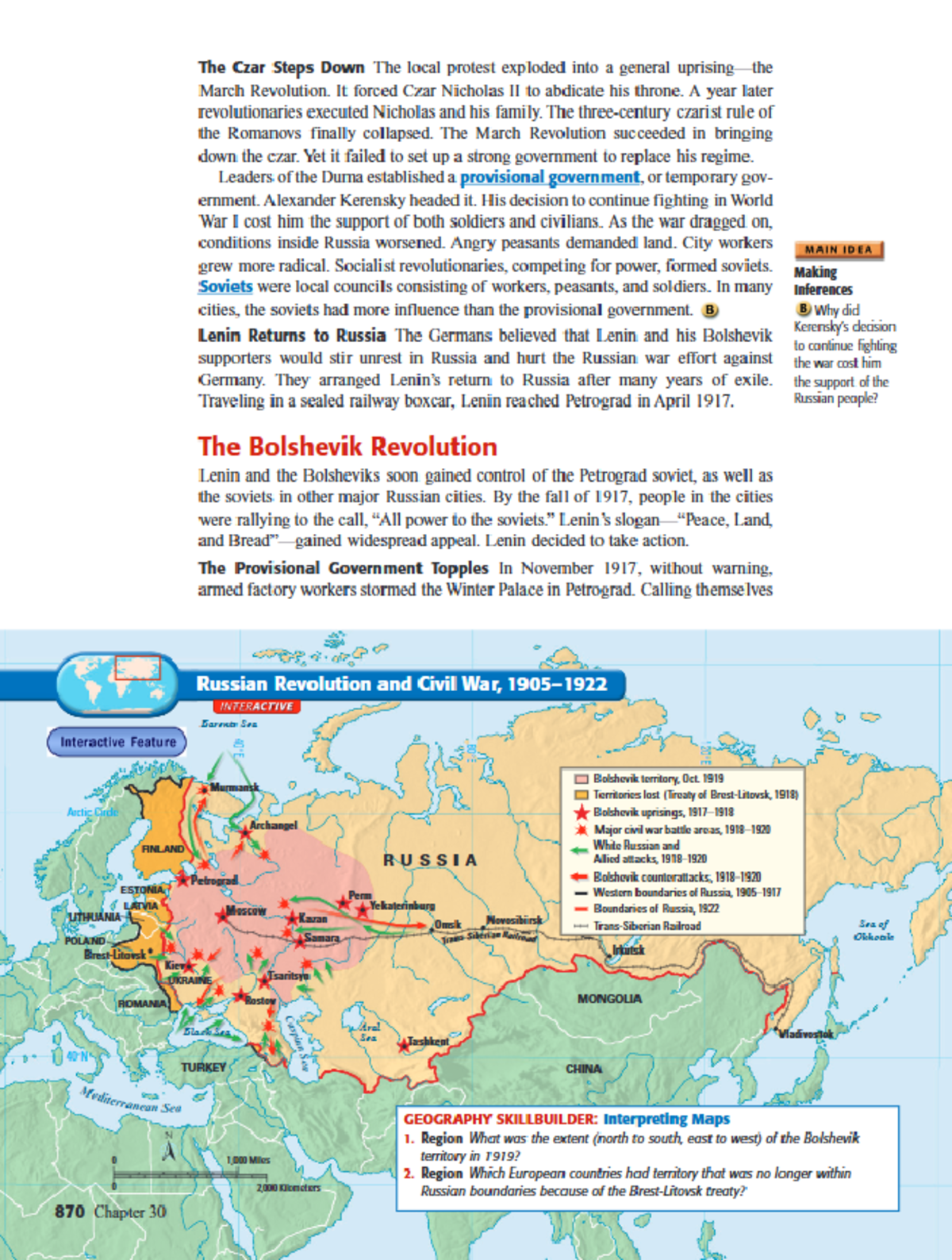 Final Exam Revision Notes for ABC123: The Russian Revolution Overview ...