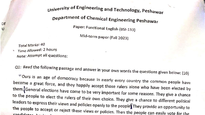 CS DEPARTMENT OF COMPUTER SCIENCE INFORMATION TECHNOLOGY UNIVERSITY OF ...