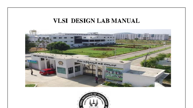 VLSI DESIGN LAB MANUAL (19A04702P) - IV B.Tech ECE Experiments - Studocu