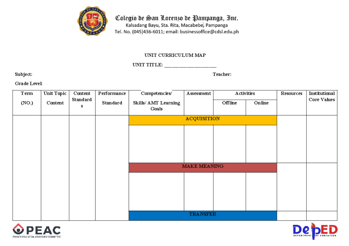 CMAP Template CDSL 2025 2026 - UNIT CURRICULUM MAP UNIT TITLE: _____________________ Subject ...