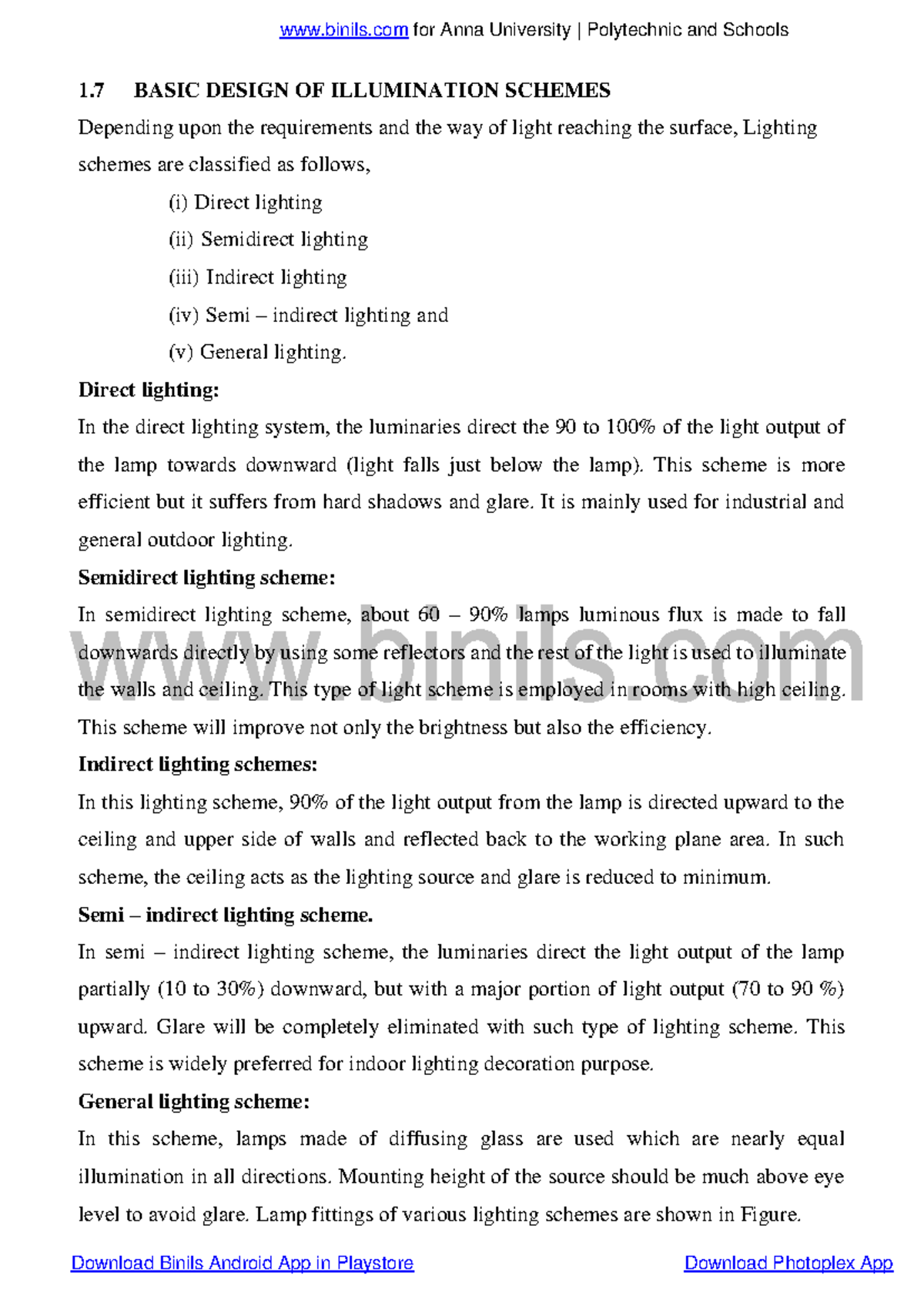 EE8015 UNIT 1: Design Principles for Residential Lighting Schemes - Studocu
