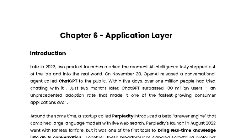 Chapter 6 - The Application Layer: Transforming AI Intelligence into ...