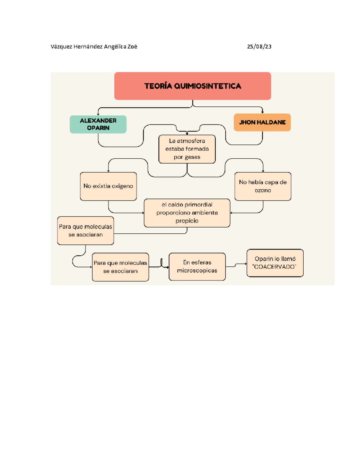 Mapa Conceptual sobre la Teoría Quimiosintética - HJSWDVJHDFYAFDq - Studocu