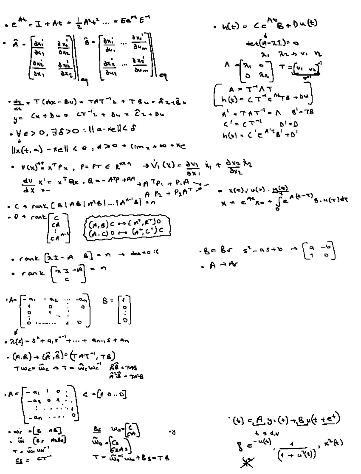 Formula Sheet for Exam - Note 7 Nov 2023 - Studeersnel