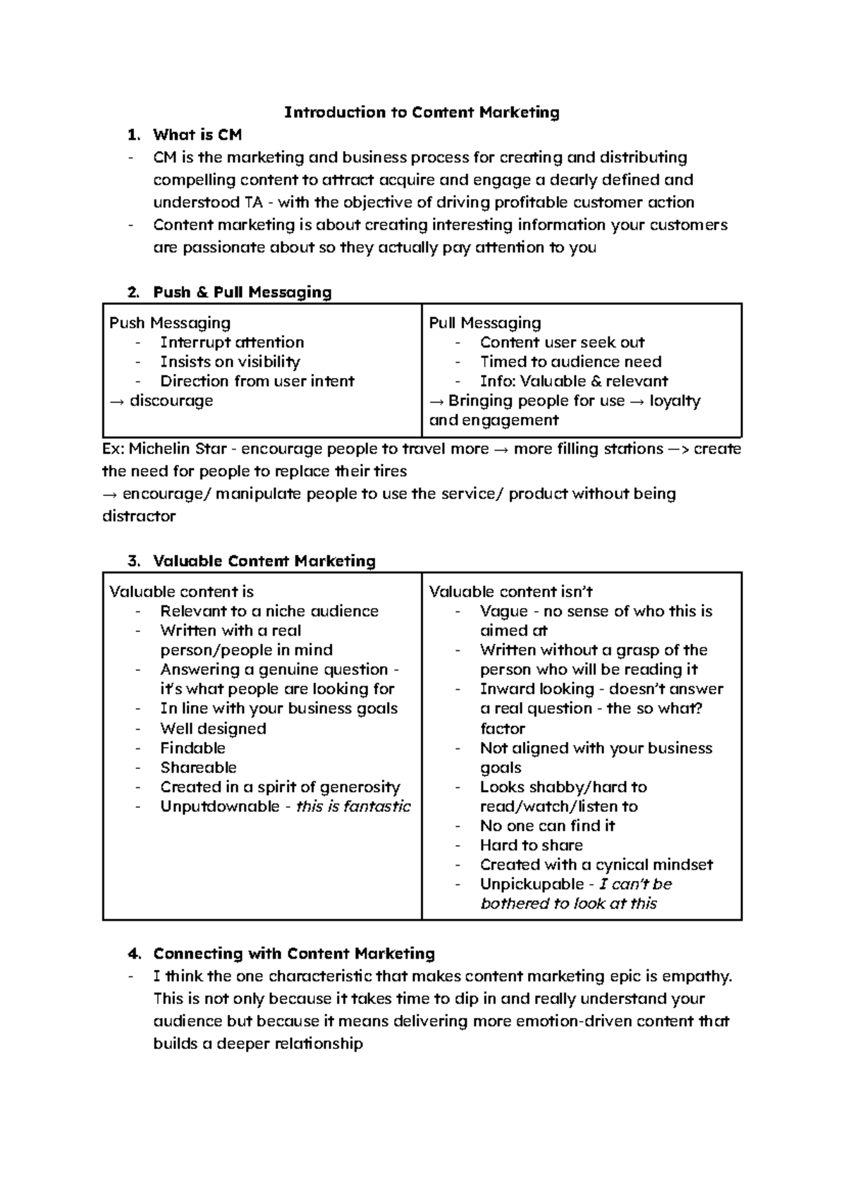Content Marketing Overview: Key Concepts and Strategies (CM101) - Studocu