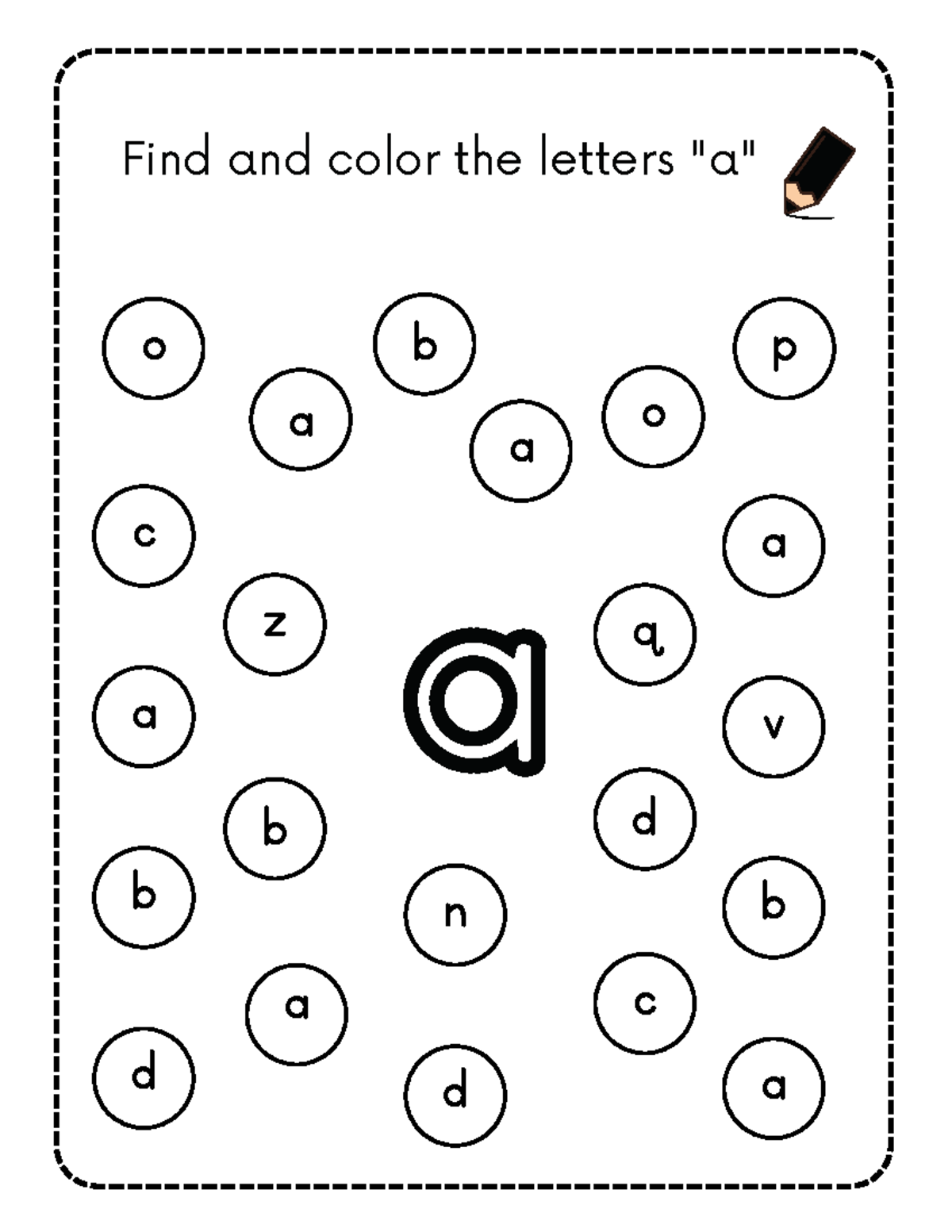 Color & Find Alphabet Activity - Full PDF - Studocu