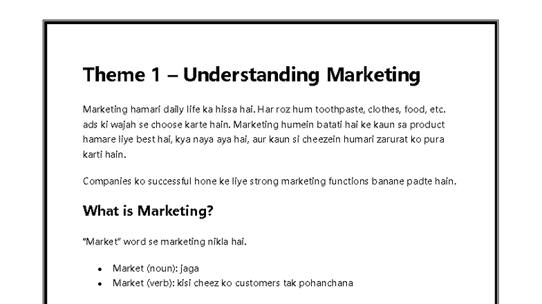 MGT301 Midterm Easy Notes: Understanding Marketing Concepts - Studocu