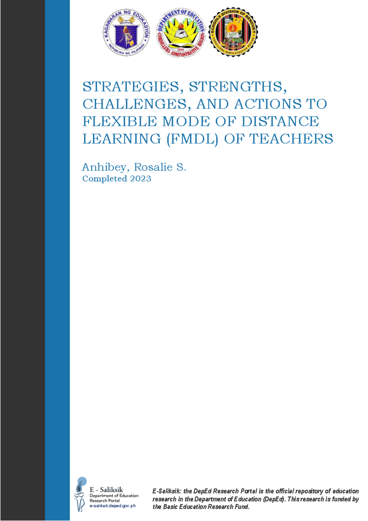 CAR 2023: Strategies, Strengths, Challenges, and Actions in FMDL for ...