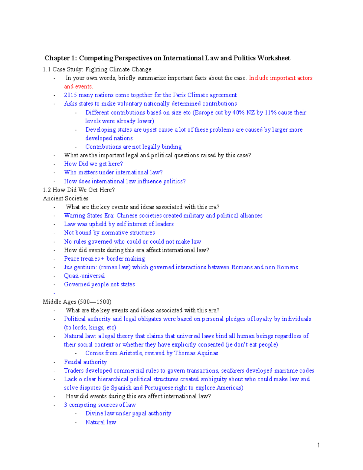 Politics and International Law: Perspectives and Key Issues (POLI 101 ...