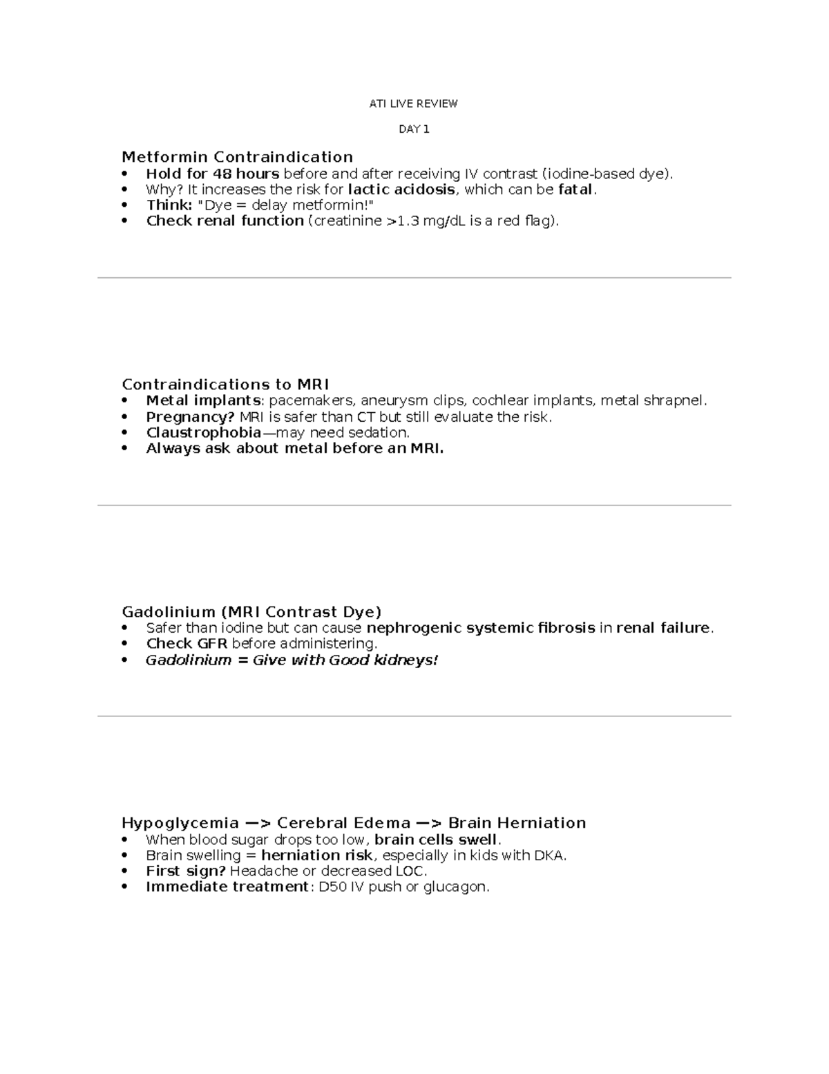 ATI LIVE REVIEW DAY 1: Key Concepts in Nursing Care - Studocu