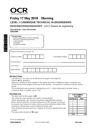 [Solved] Explain how to obtain and interpret drawings specifications - Engineering - Studocu