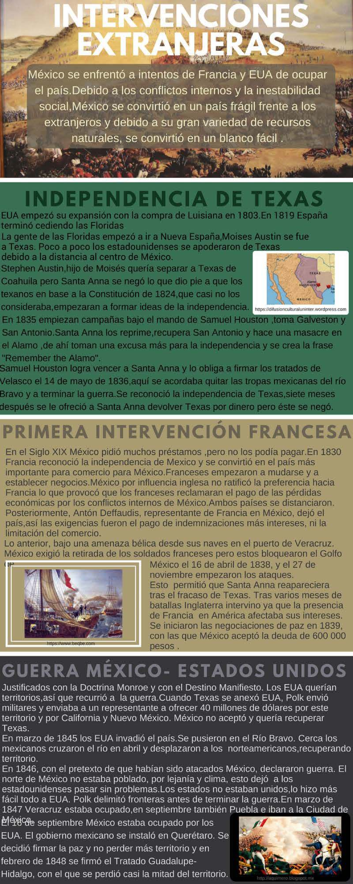 Guía de Estudio: Intervenciones Extranjeras en México (Midterm) - Studocu
