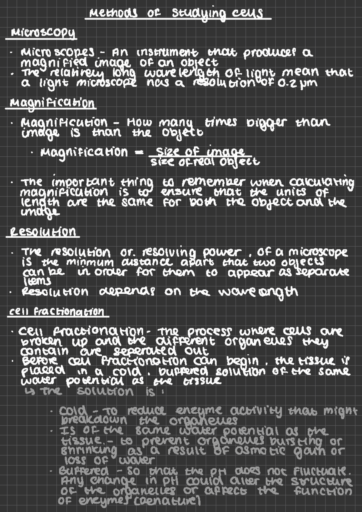Methods of Studying Cells: Microscopy and Cell Fractionation Techniques ...