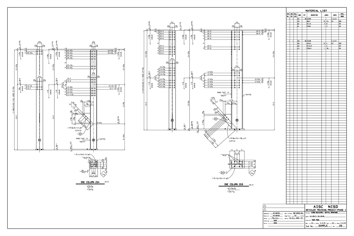 27 - Material List for Vertical Bars Fabrication Drawing - Studocu