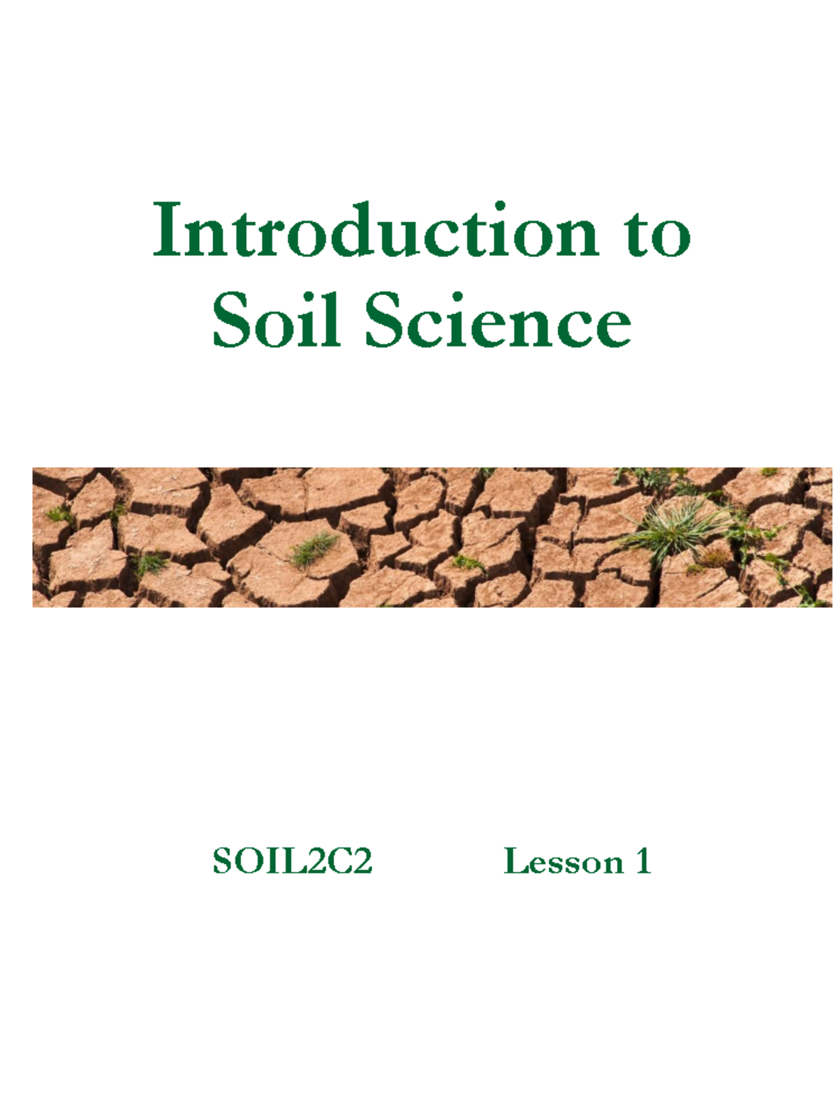 Introduction to Soil Science: Key Concepts and Functions (SOIL2C2) - Studocu