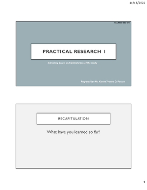 2. Research Title - PRACTICAL RESEARCH 1 Writing the Research Title ...