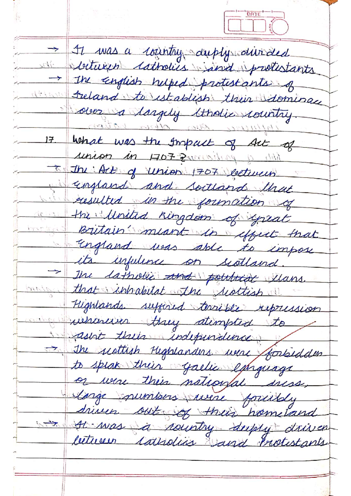 HIST 101: The Impact of the Act of Union and National Identity in the ...