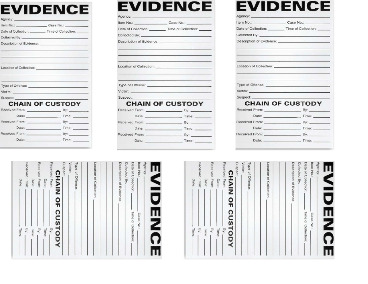Evidence-tag - Evidence Tag for prints - EVIDENCE EVIDENCE EVIDENCE ...