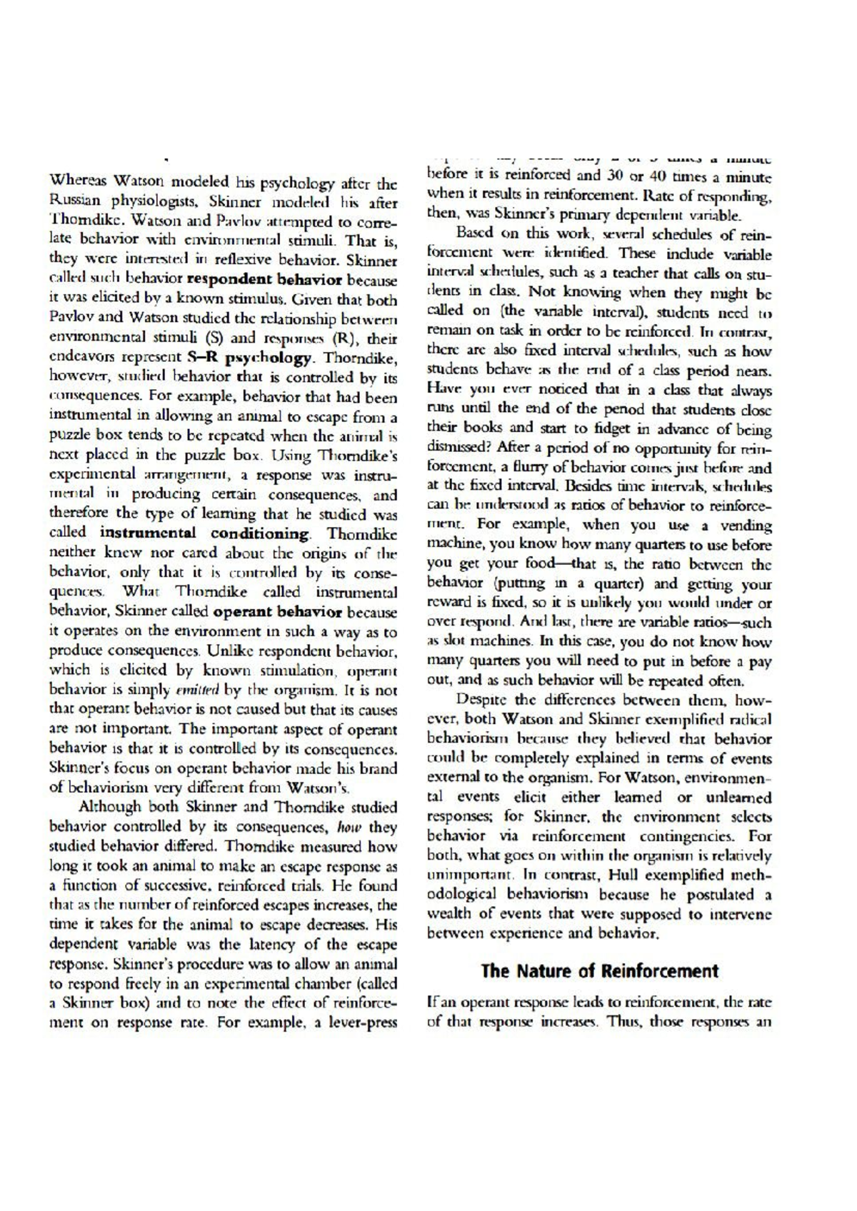 Psychology 101: Operant Conditioning and Reinforcement Schedules - Studocu