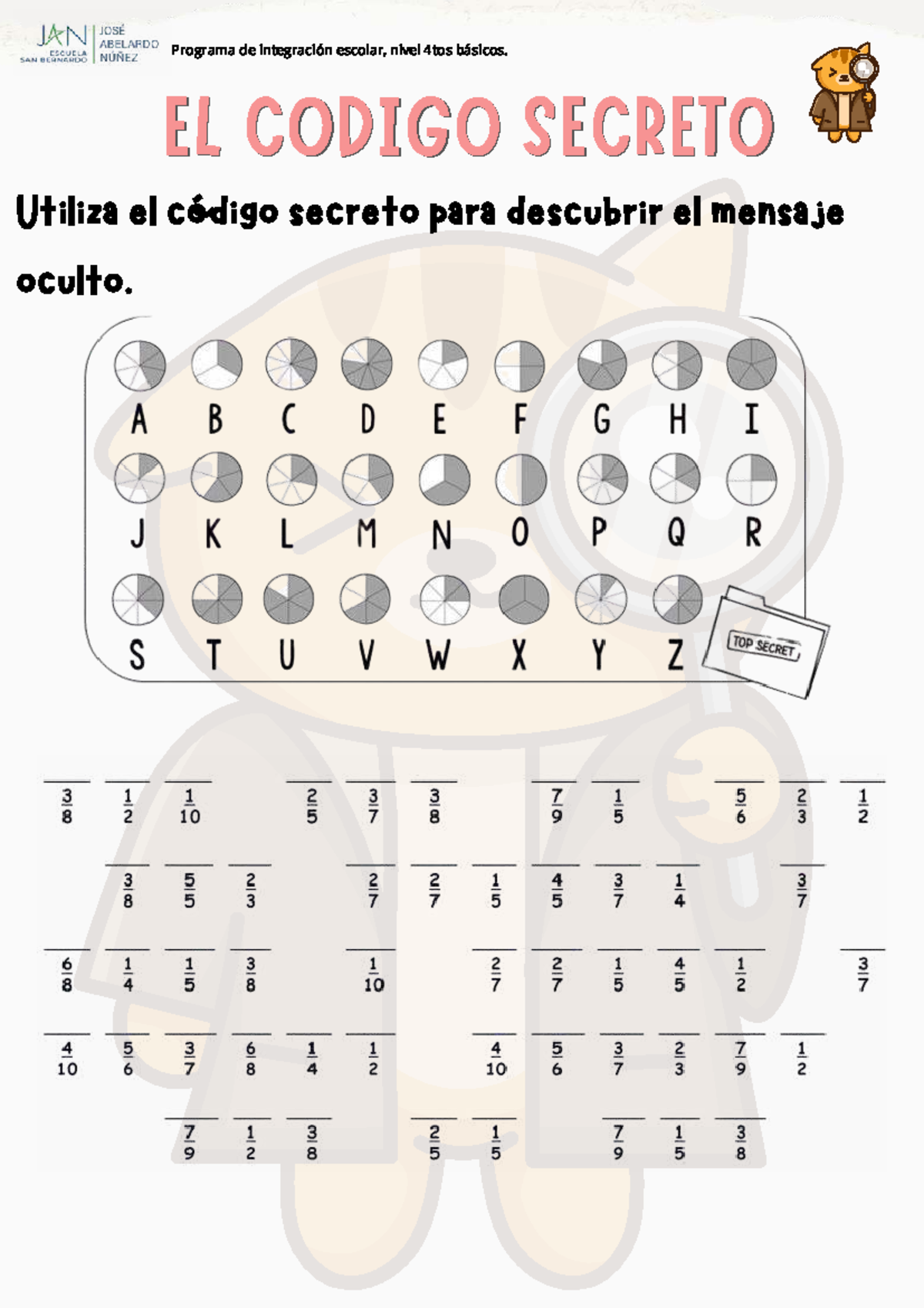 Fracciones - fweqq - Didáctica Matemática - EL CODIGO SECRETOEL CODIGO ...