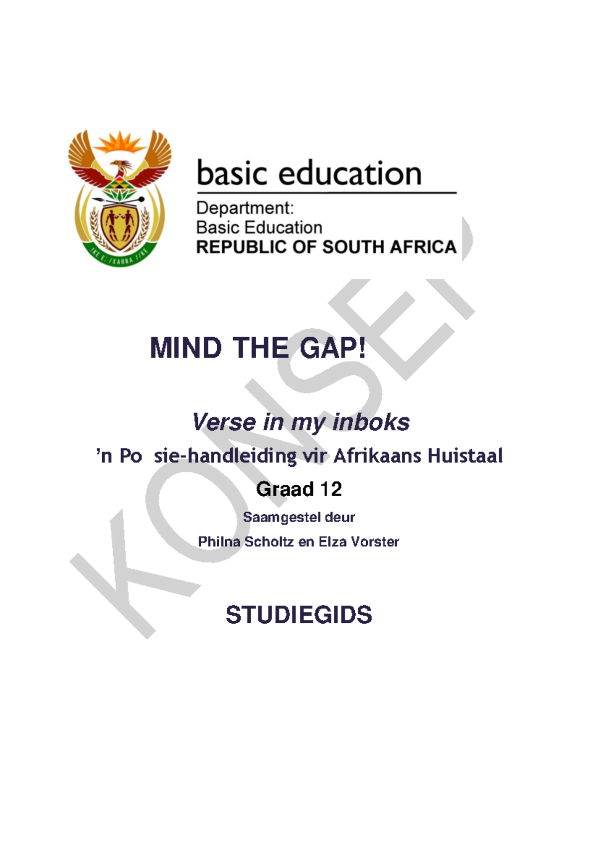 Graad 12 Afrikaans HL Final Exam Study Guide: Gedigte Analyzed - Studocu