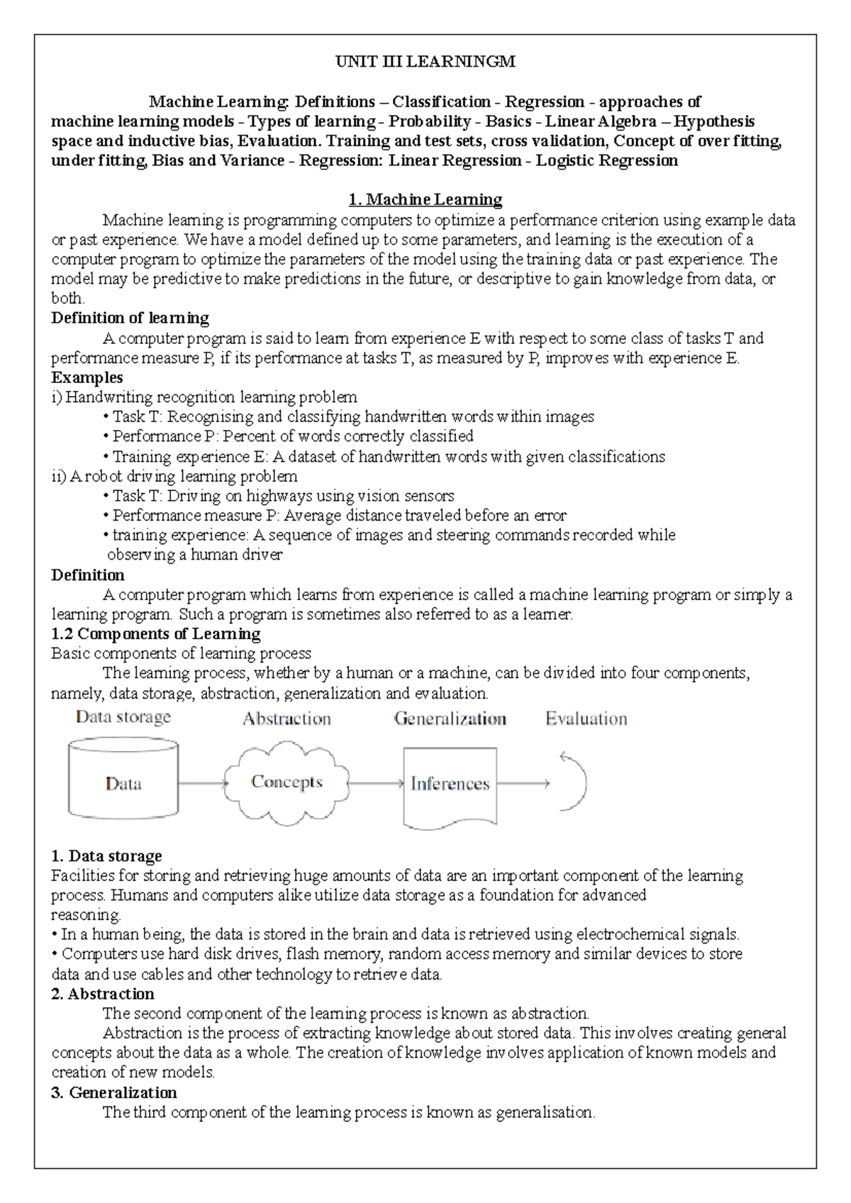 UNIT III: Unfolding Graphs in Recurrent Neural Networks (RNN) - Studocu