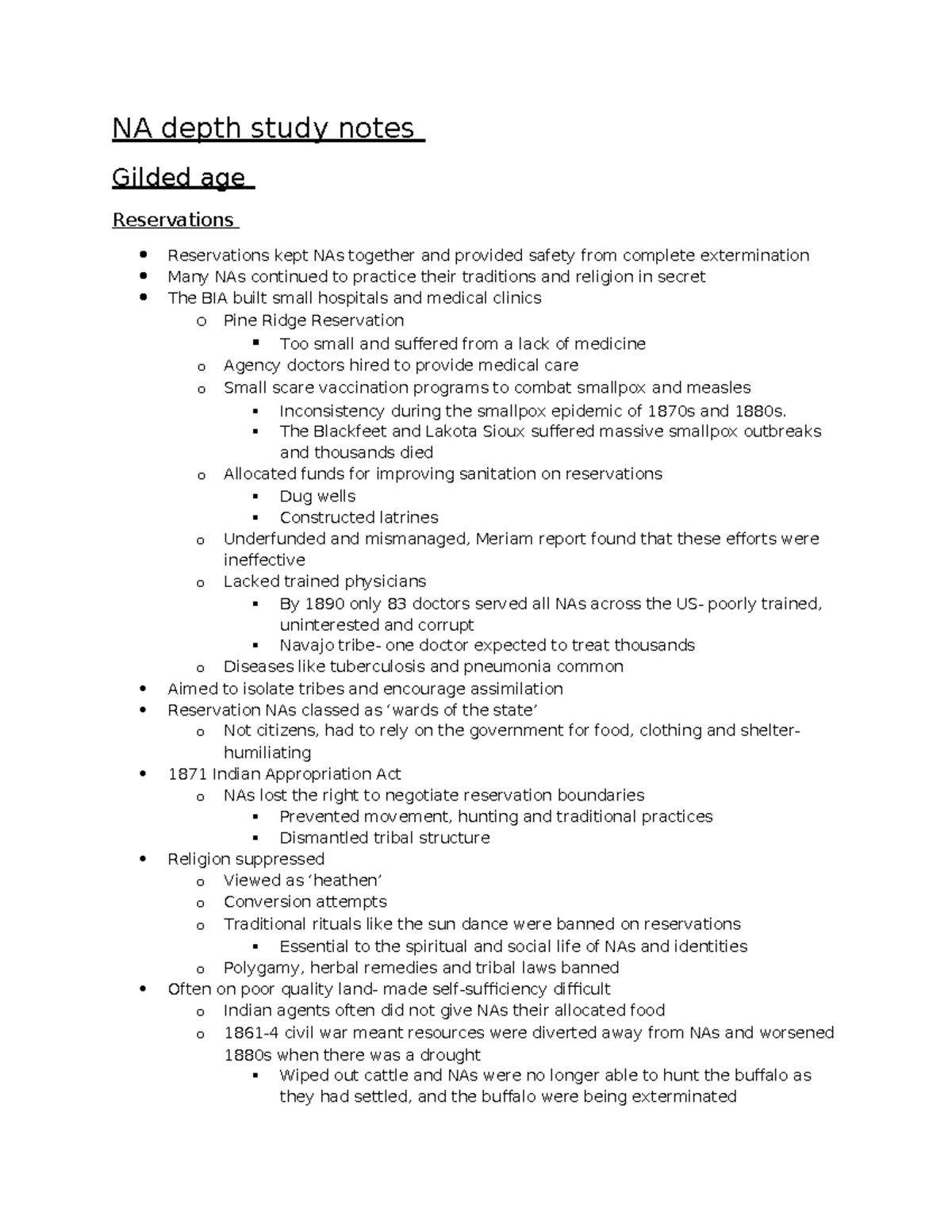 Women Depth Study Notes: Gilded Age, New Woman, and Equal Rights - Studocu