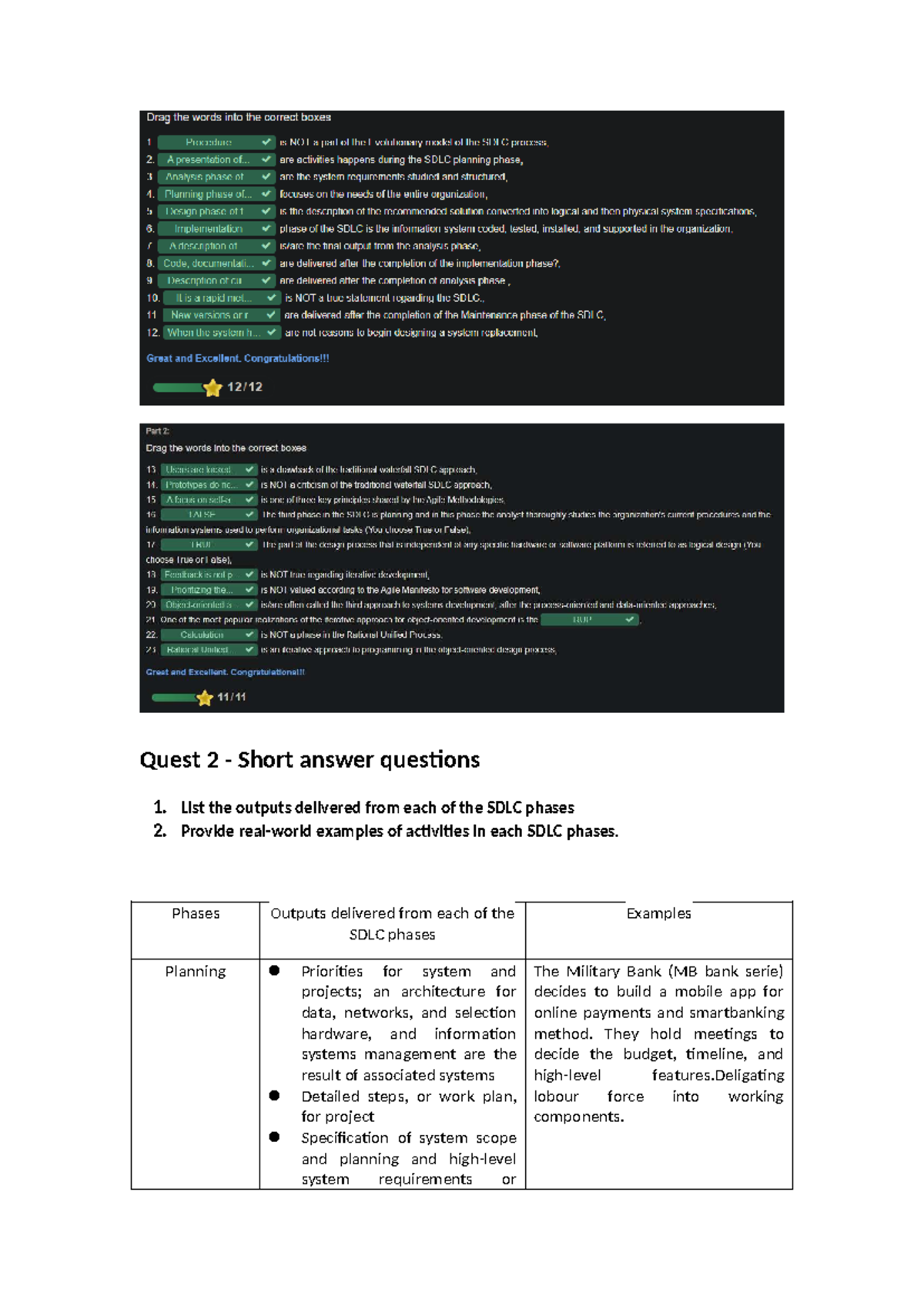 MÊN-QUÉT-TUT-2-SAD: SDLC Phases Outputs & RUP Case Study - Studocu