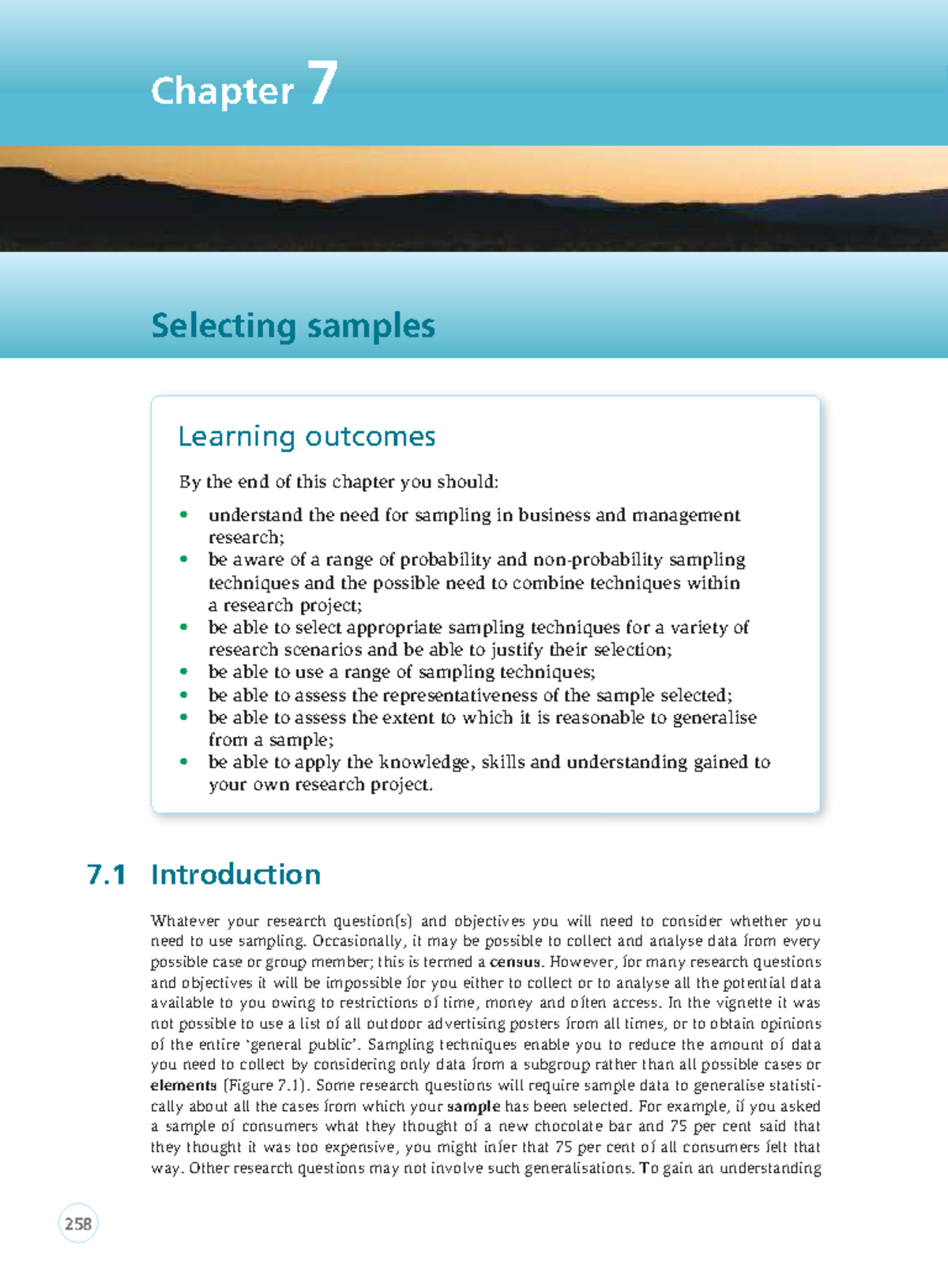 Chapter 7: Sampling Techniques in Business Research (Material 002 ...