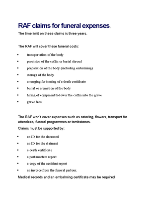 RAF Contact LIST - Compiled list - This document is aimed at ...