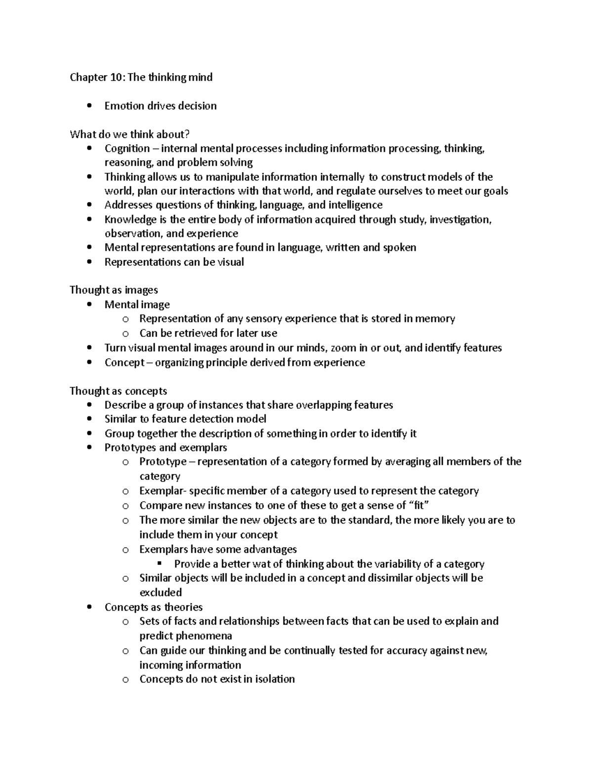 Psychology Notes: Understanding Cognition, Concepts & Intelligence ...