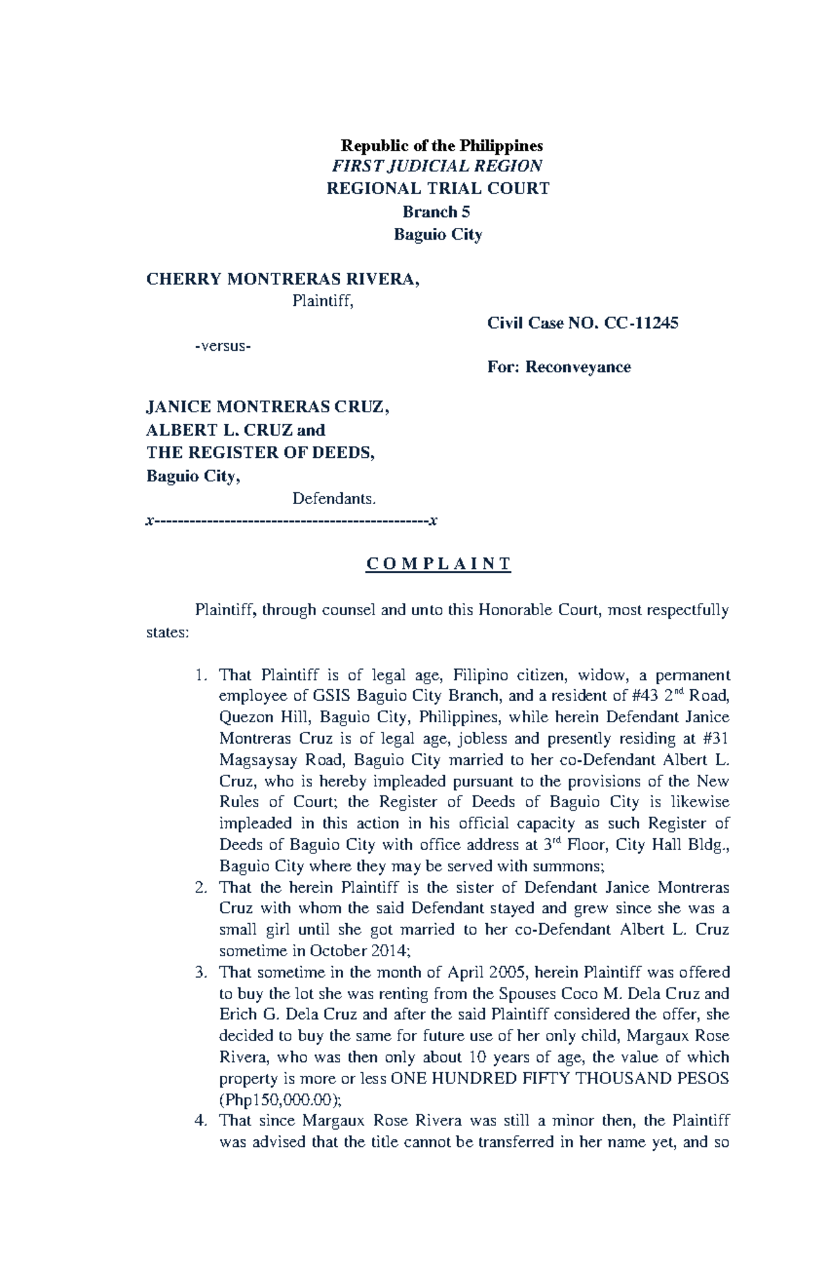 Lab Work 9 Complaint - happy reading - Republic of the Philippines ...