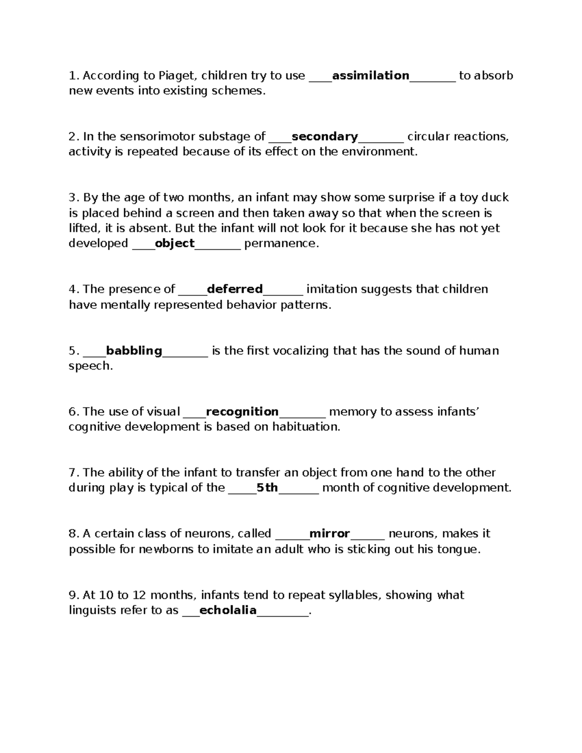 Chapter 6: Child Development Insights and Key Concepts - Studocu
