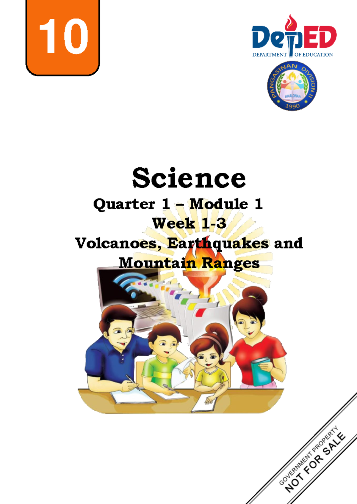 Q1 G10 Science Module 1: Volcanoes, Earthquakes & Mountains Study Guide ...