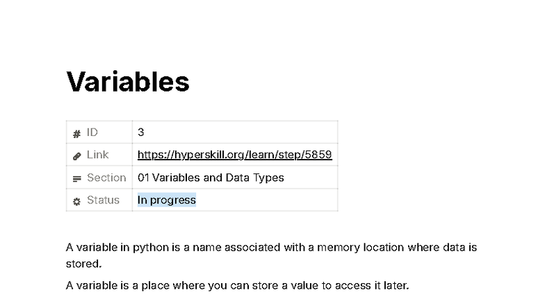 Variables and Data Types Overview - ID 3 - Section 01 - Studocu