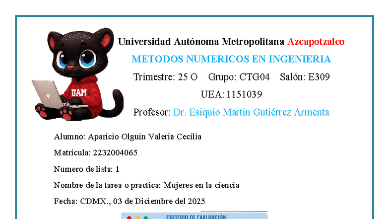 Mujeres en la Ciencia: Ada Lovelace - UAM 1151039 - Studocu